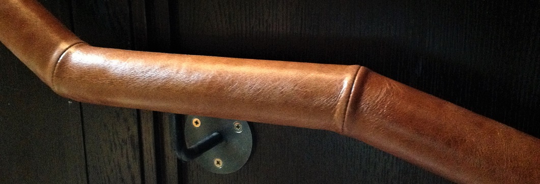 Leather covered handrails only £285 - The Leather Handrail Company