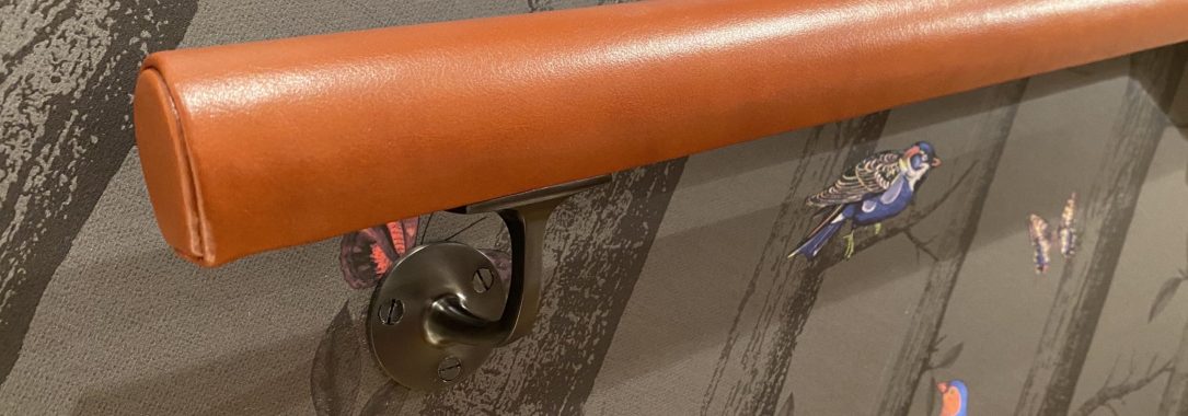Leather covered handrails only £285 - The Leather Handrail Company
