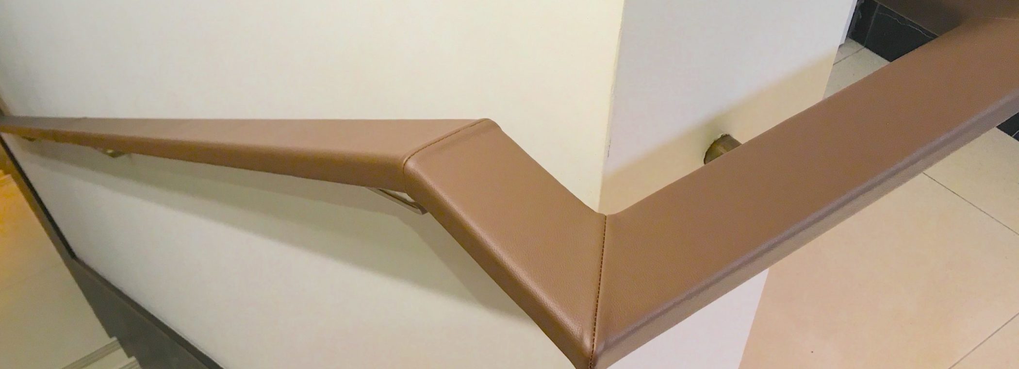 Leather covered handrails only £285 - The Leather Handrail Company