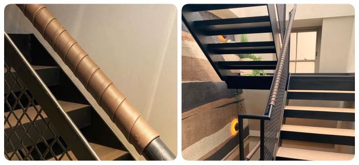 Leather covered handrails only £285 - The Leather Handrail Company